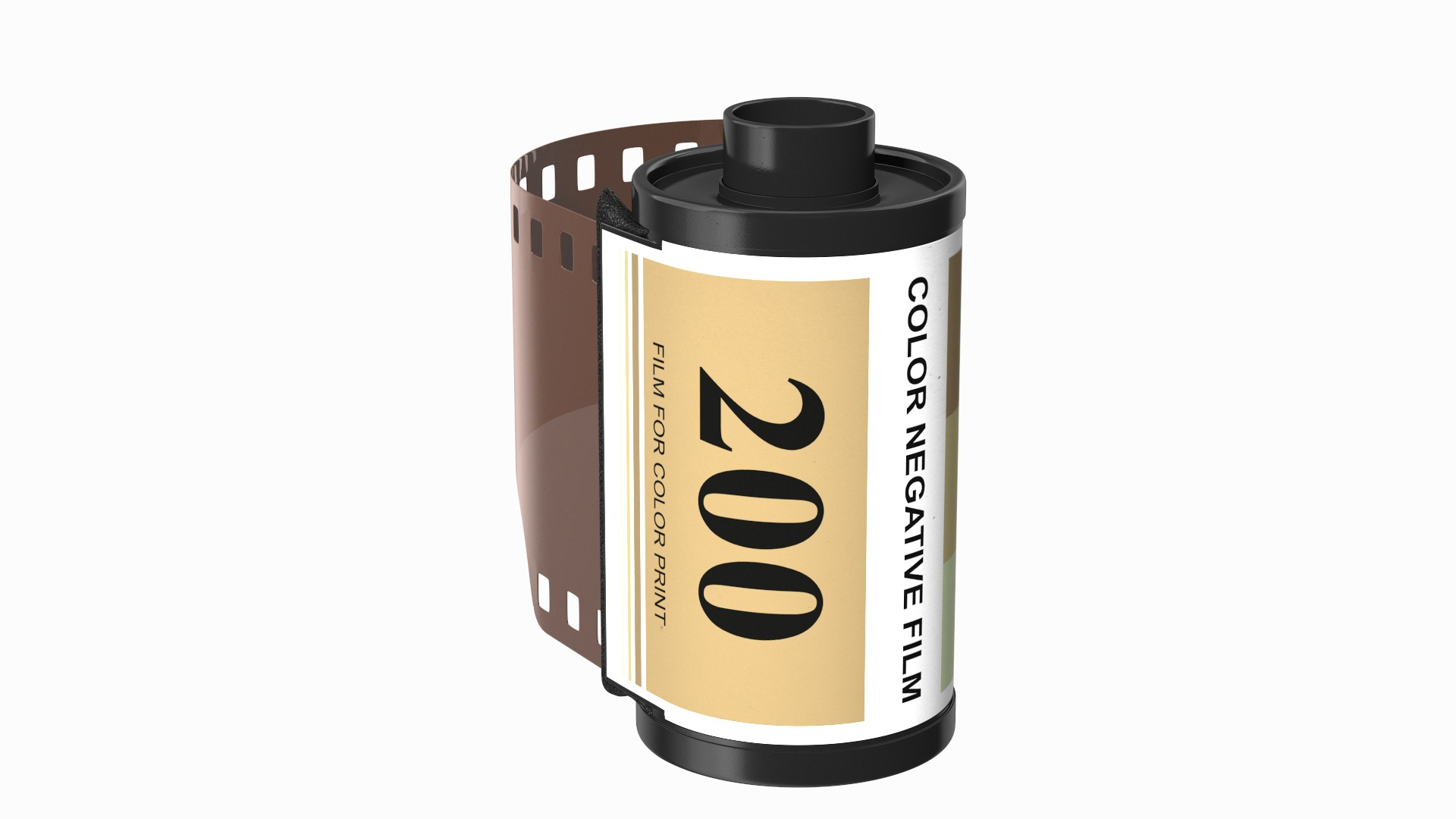 Color Negative Film 200 35mm 3D Model - TurboSquid 2128798