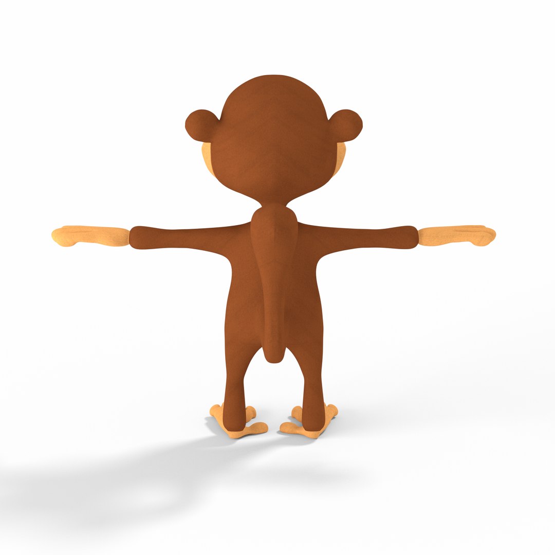 Cartoon Monkey 3D Model 3D - TurboSquid 2179087