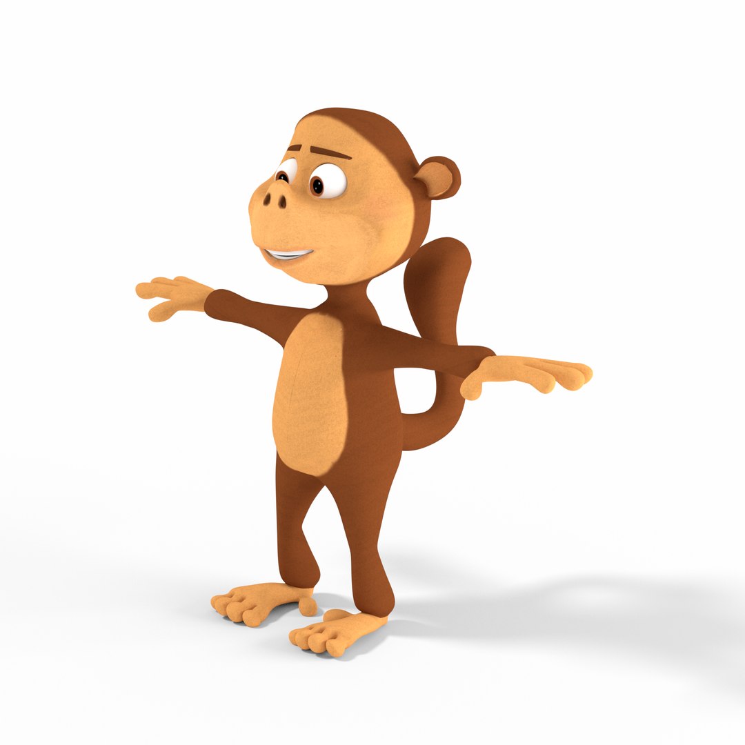 Cartoon Monkey 3D Model 3D - TurboSquid 2179087
