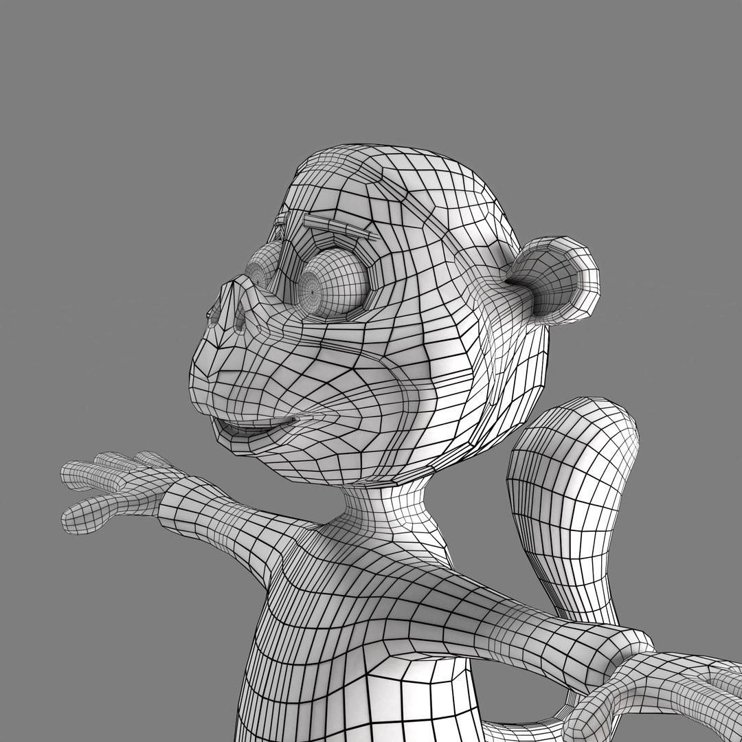 Cartoon Monkey 3D Model 3D - TurboSquid 2179087