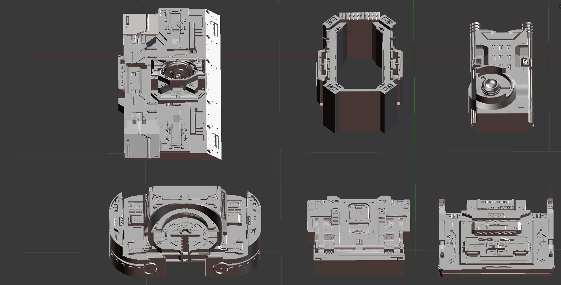 Hard Surfaces Boxes Kitbashing 3D Model - TurboSquid 1159736