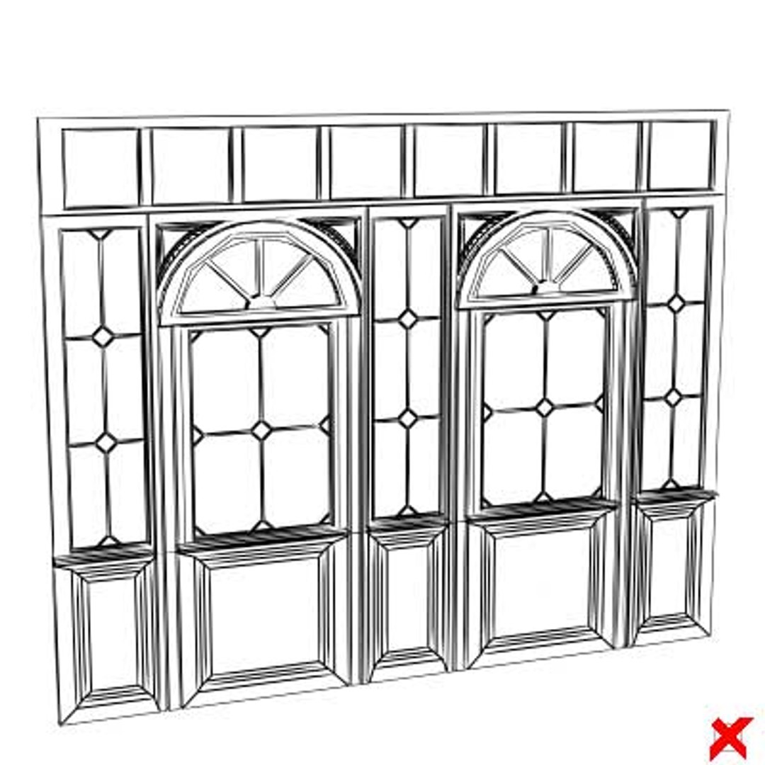 3d model window