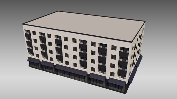 Apartment Buildings Collection 3D model - TurboSquid 1722817