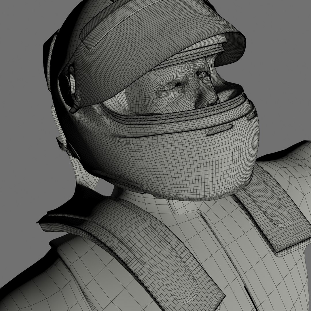 Formula Driver Lewis Hamilton 3d Model