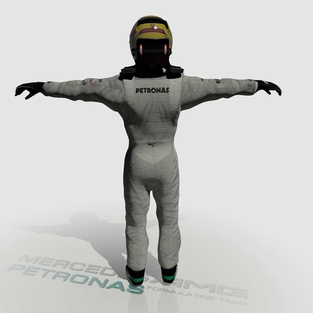 Formula Driver Lewis Hamilton 3d Model