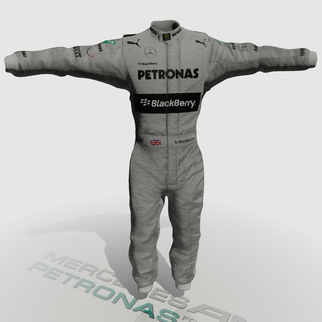 Formula Driver Lewis Hamilton 3d Model