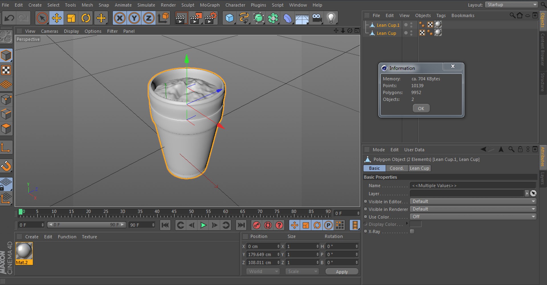 3D Lean Cup Model - TurboSquid 1470704