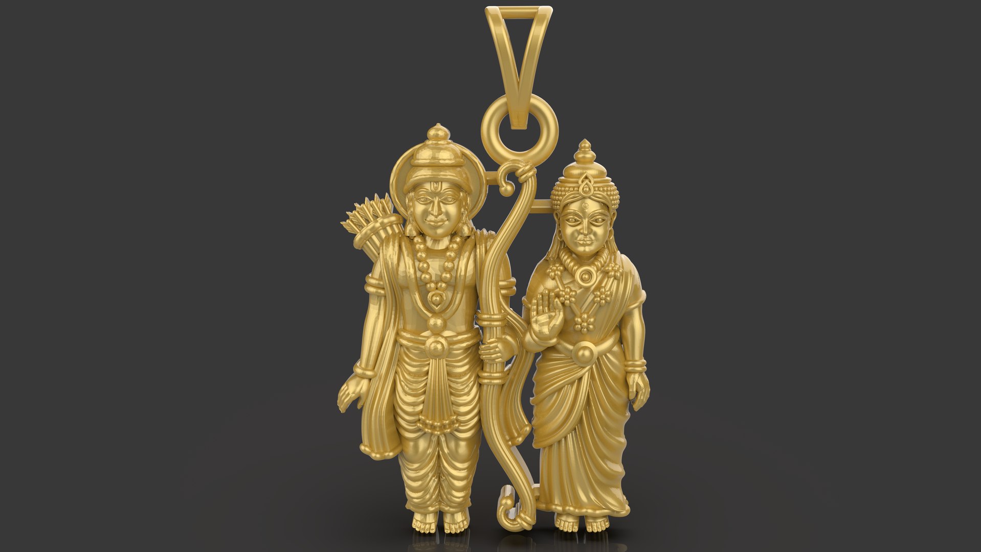 3D Sita Ram 3D Print Pendant File - 0046 Model - TurboSquid 2315213