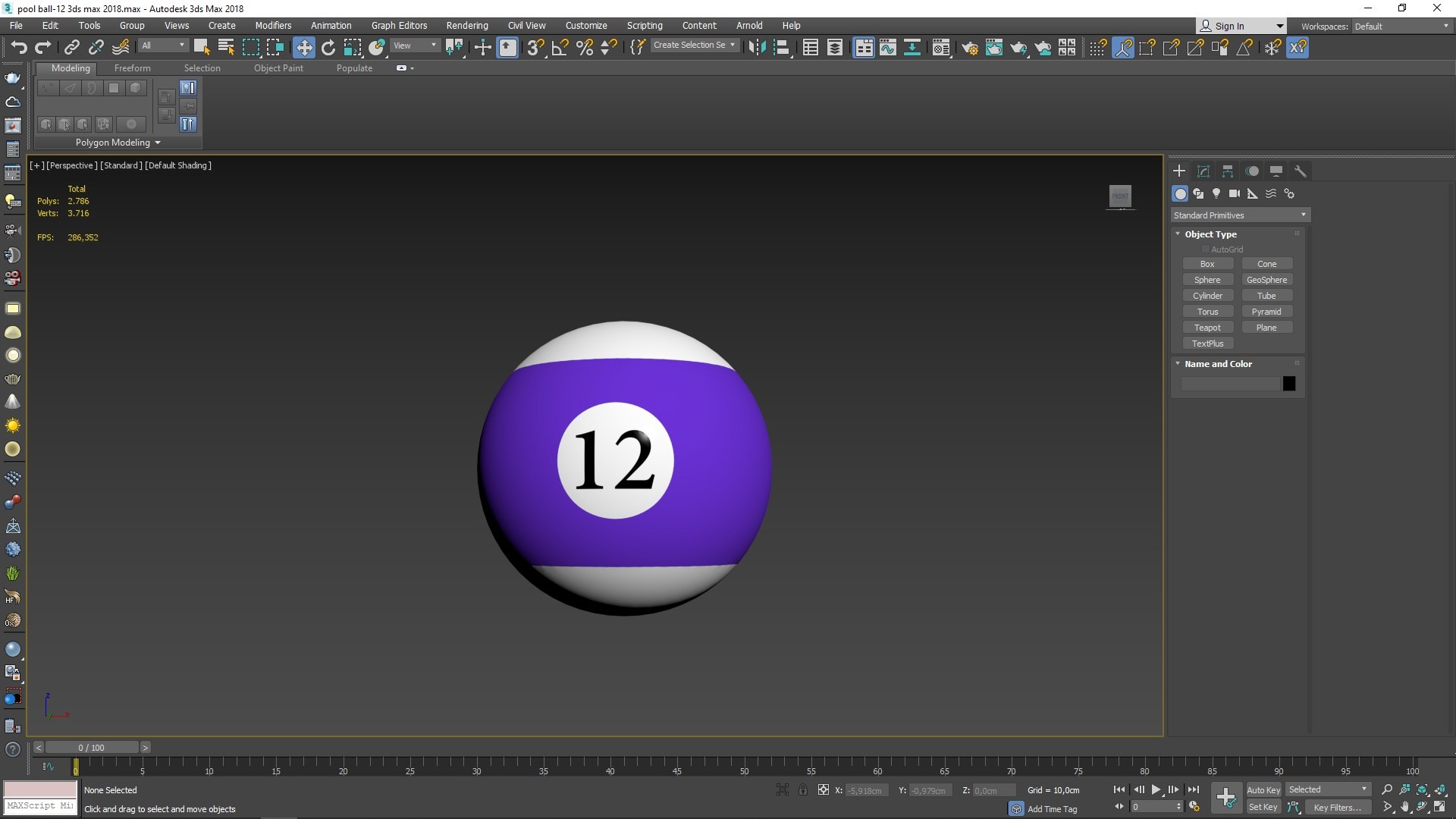 Billiard Pool Ball-12 American Model 3D - TurboSquid 1932590