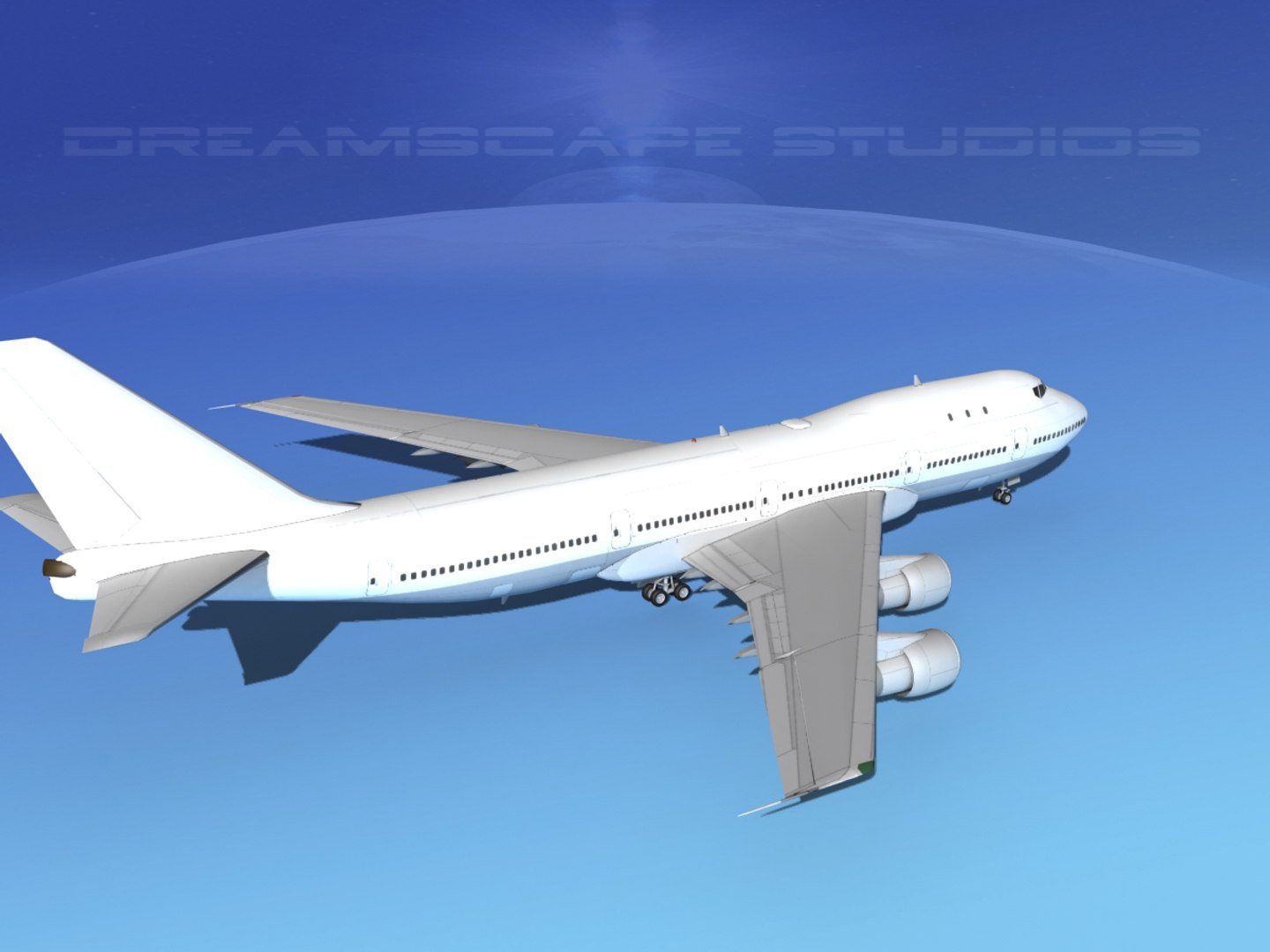 3d 747-100 Boeing 747 Model