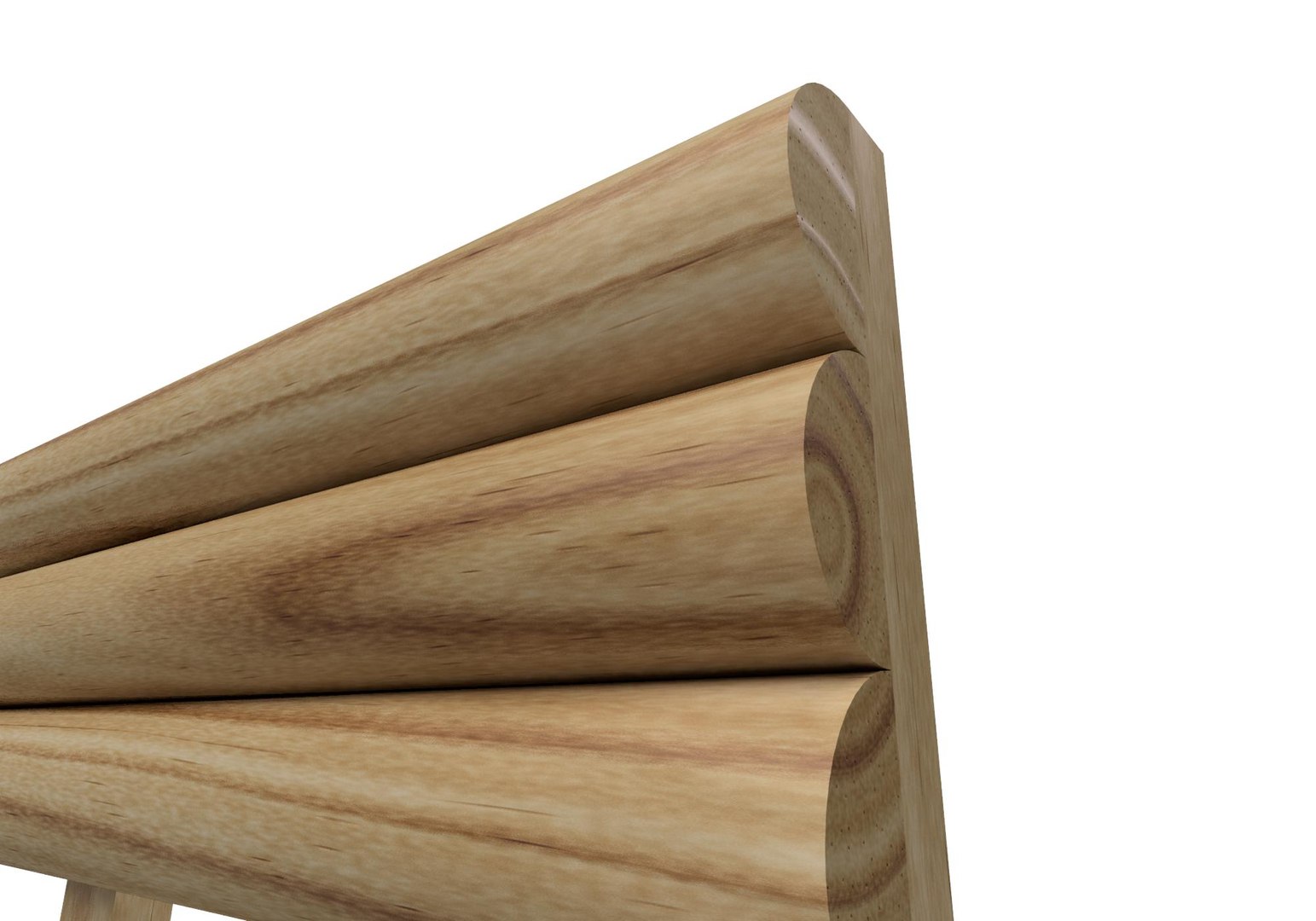 3D Wood log barrier model - TurboSquid 1964336