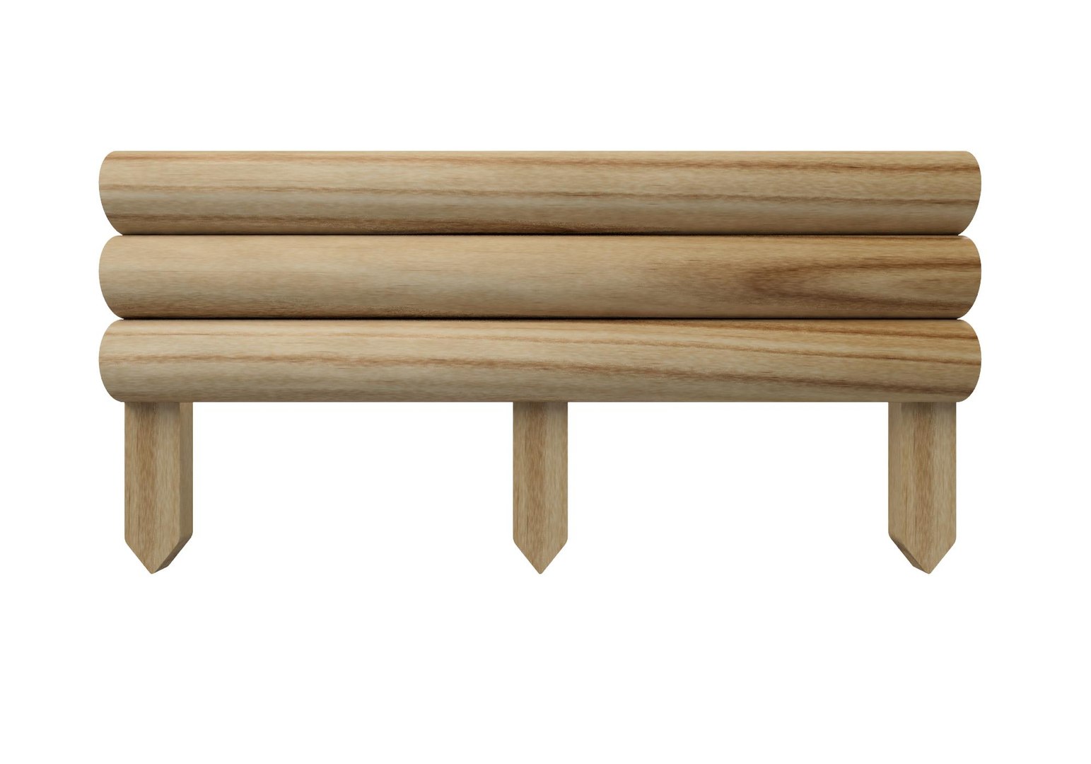 3D Wood log barrier model - TurboSquid 1964336