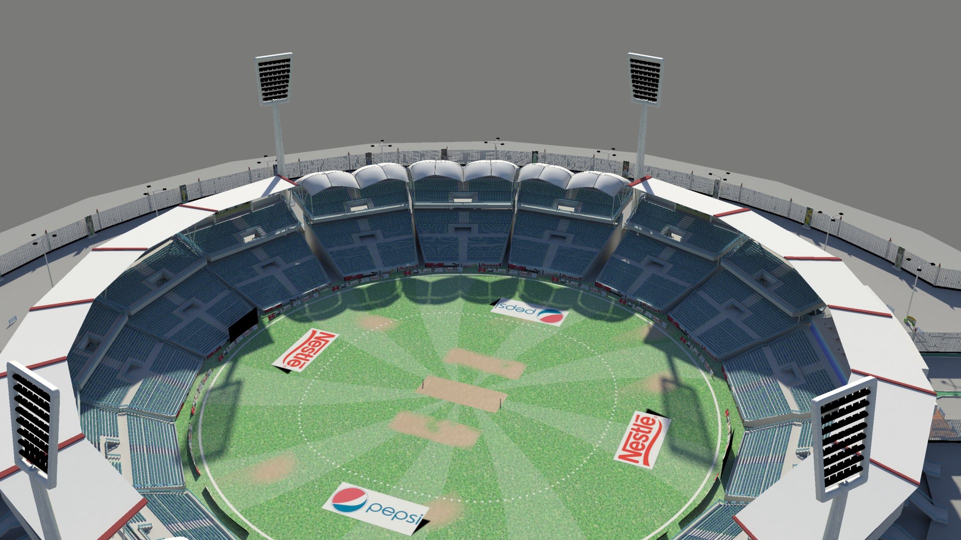 3D Cricket Stadium - TurboSquid 1696652