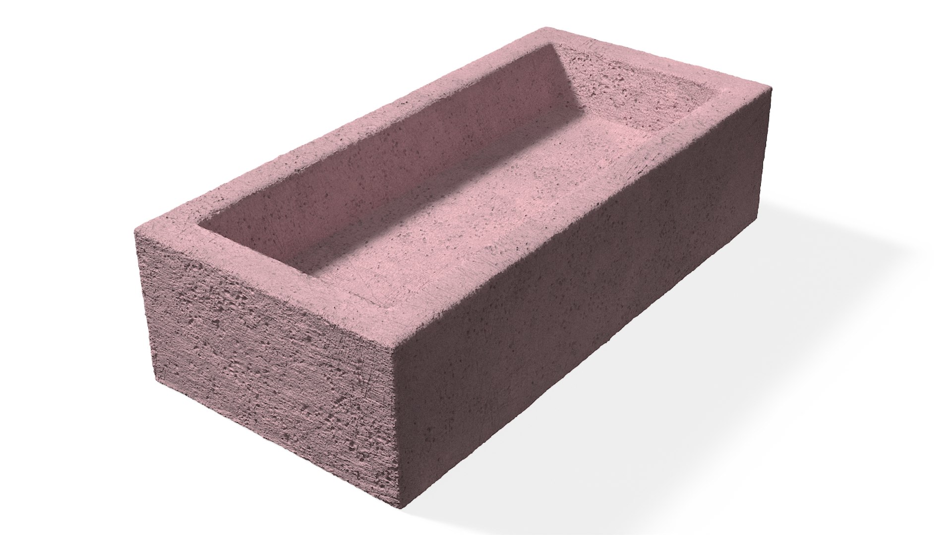 3D Pink Frogged Brick Block - TurboSquid 2145566