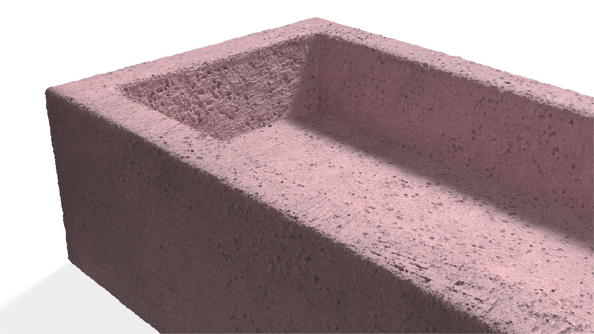 3D Pink Frogged Brick Block - TurboSquid 2145566