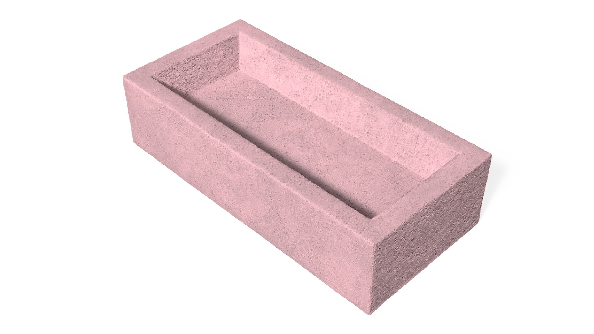 3D Pink Frogged Brick Block - TurboSquid 2145566