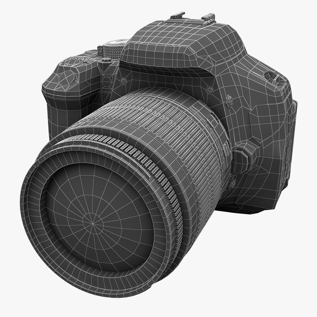 3d Model Of Canon Eos Rebel T3i