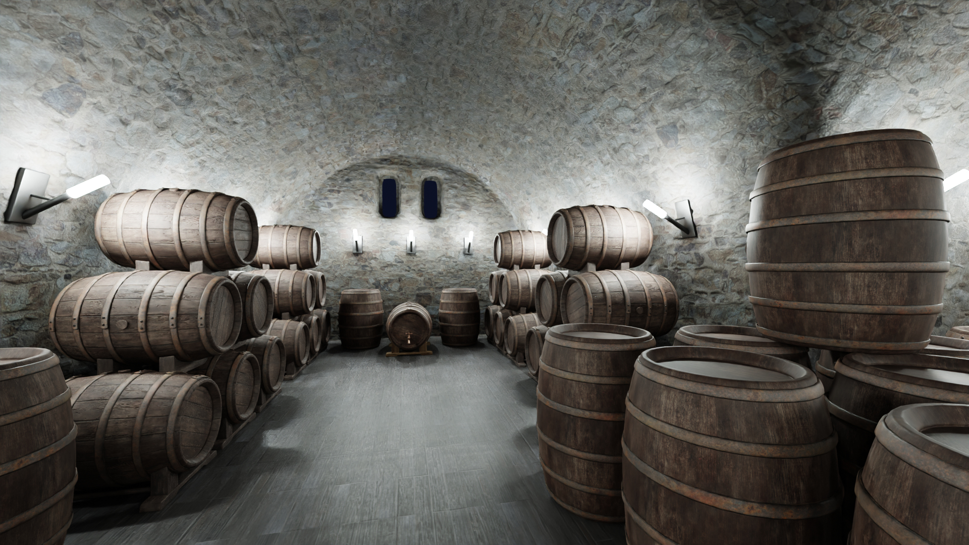 3D Wine Cellar 02 Model - TurboSquid 2017675