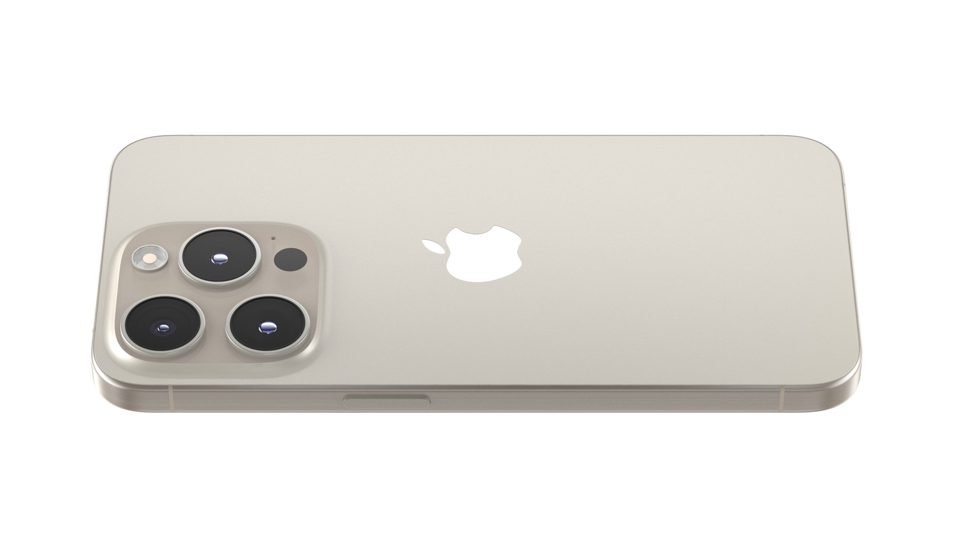 Apple IPhone 15 Pro Natural Titanium 3D - TurboSquid 2129179