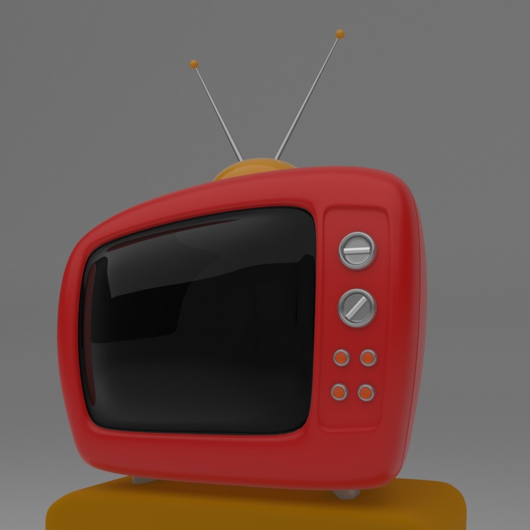 Cartoon Tv Model - TurboSquid 1465707