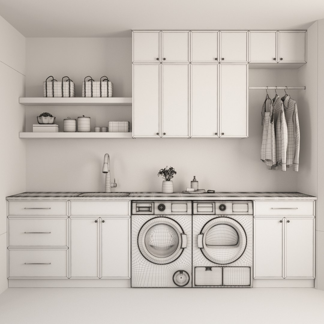 3D Laundry - TurboSquid 1436949