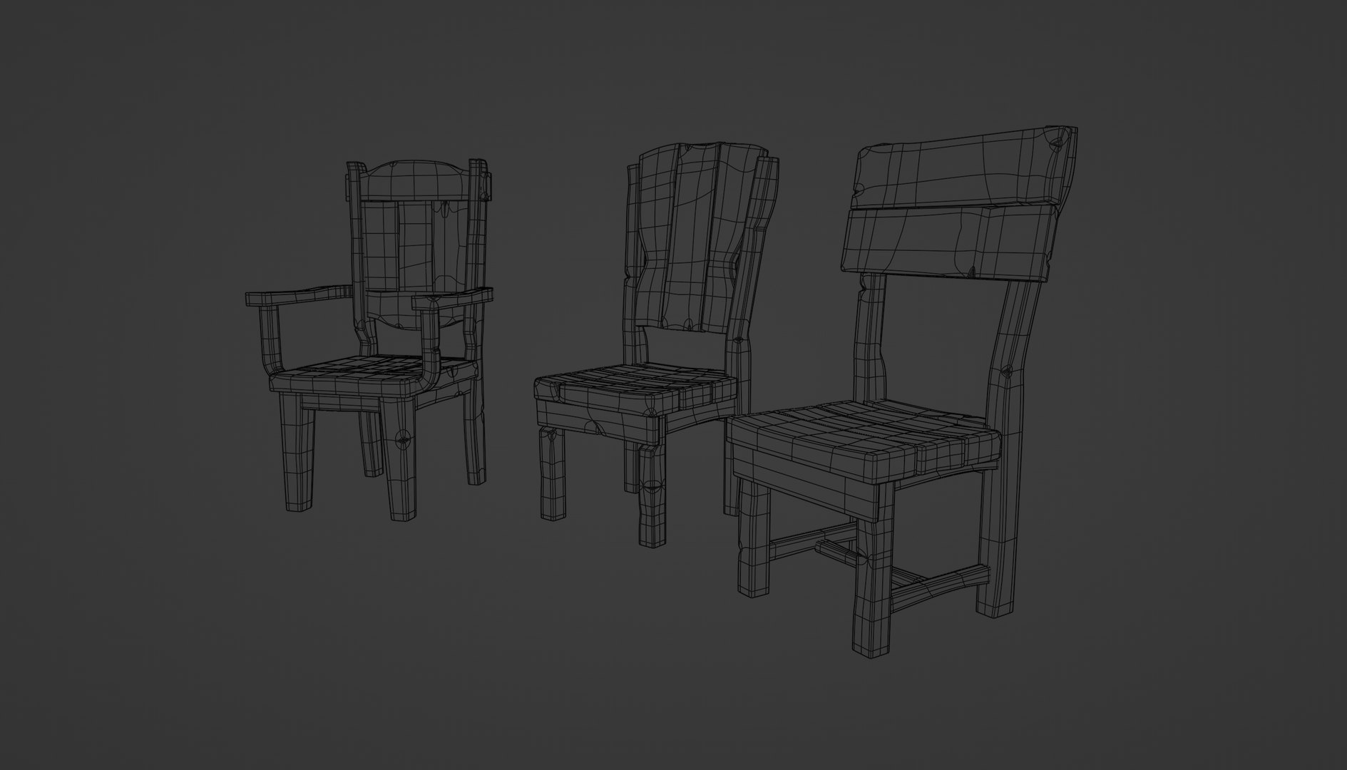 Set Of Chairs 3D Model - TurboSquid 2167753