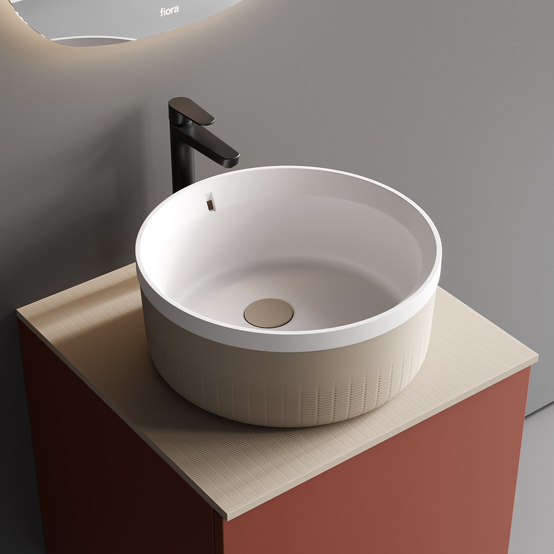 Fiora Sen Vanity Unit Set 1 Model - TurboSquid 1749746