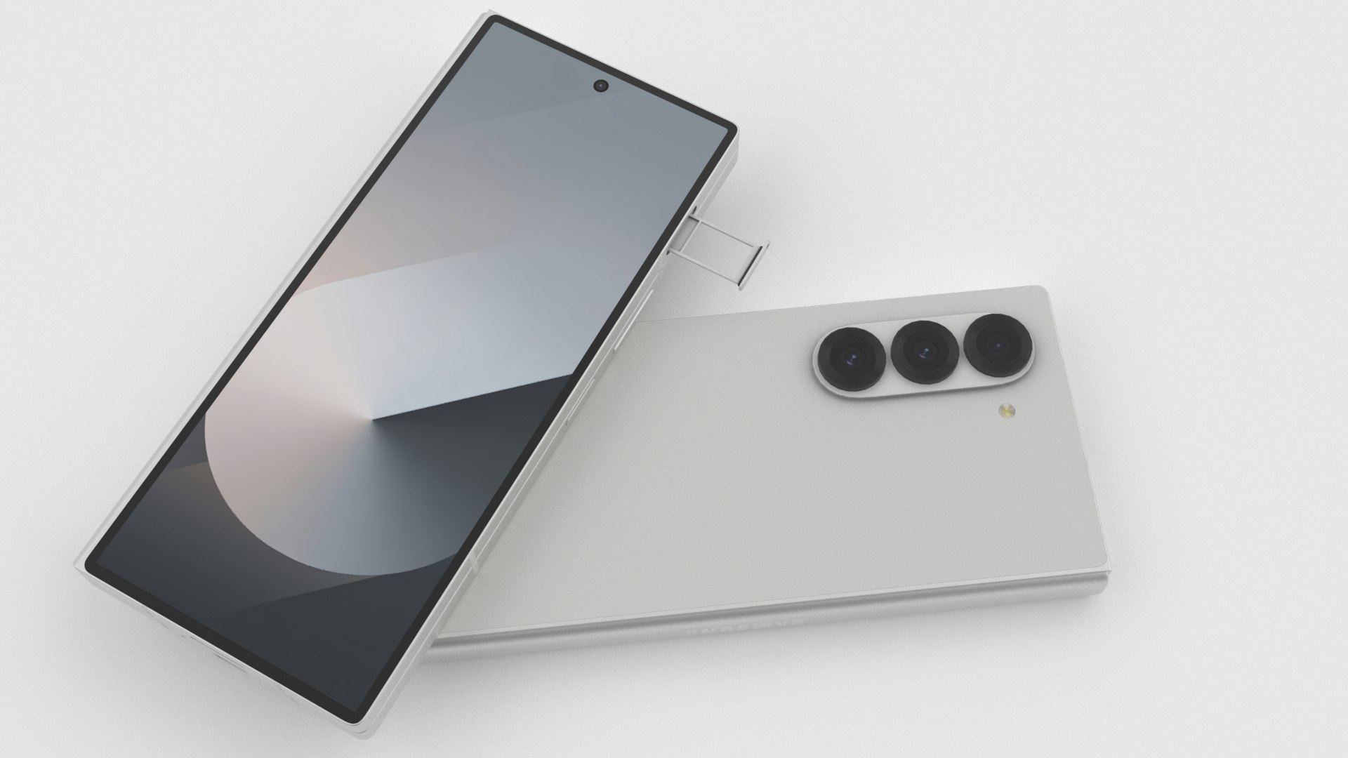 3D Model Samsung Galaxy Z Fold 6 White - TurboSquid 2337983