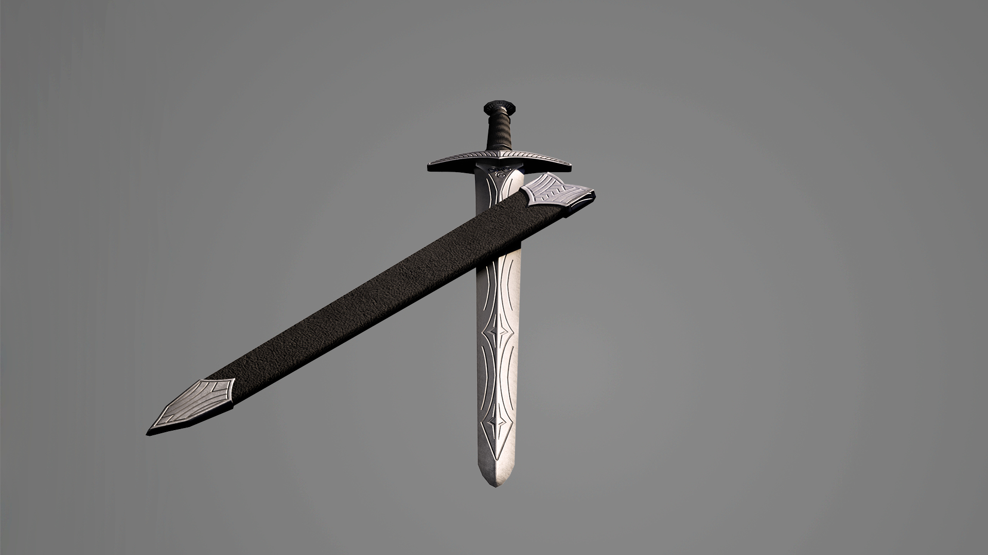 Sword longsword single-handed model - TurboSquid 1680304