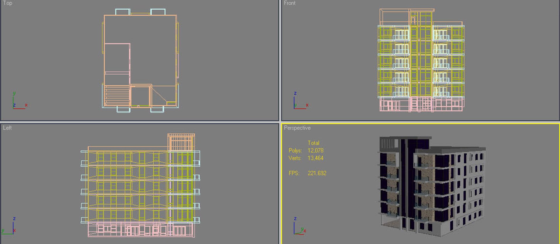 Building Apartment Model - TurboSquid 1294223