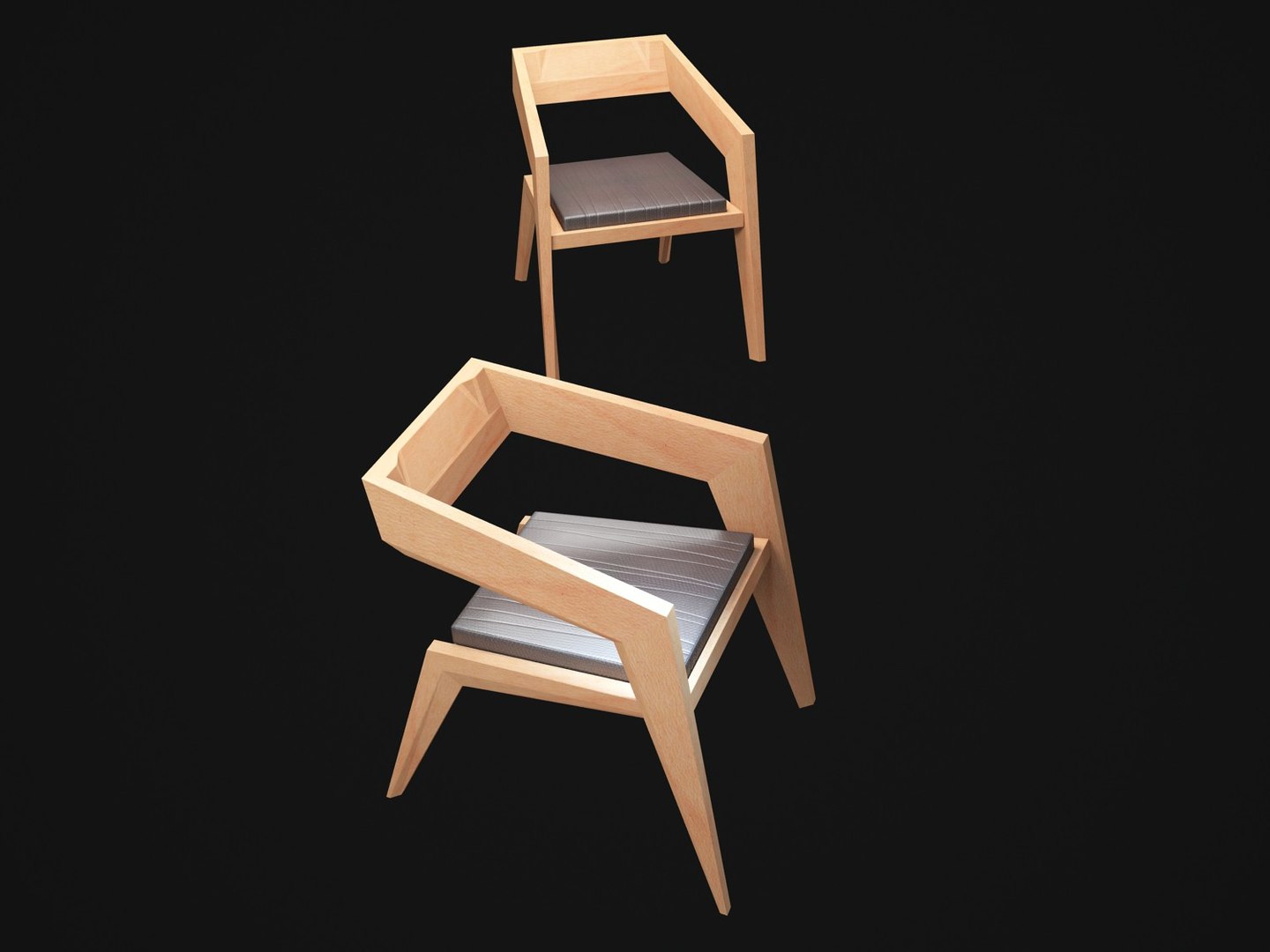 3d Model 2r-armchair