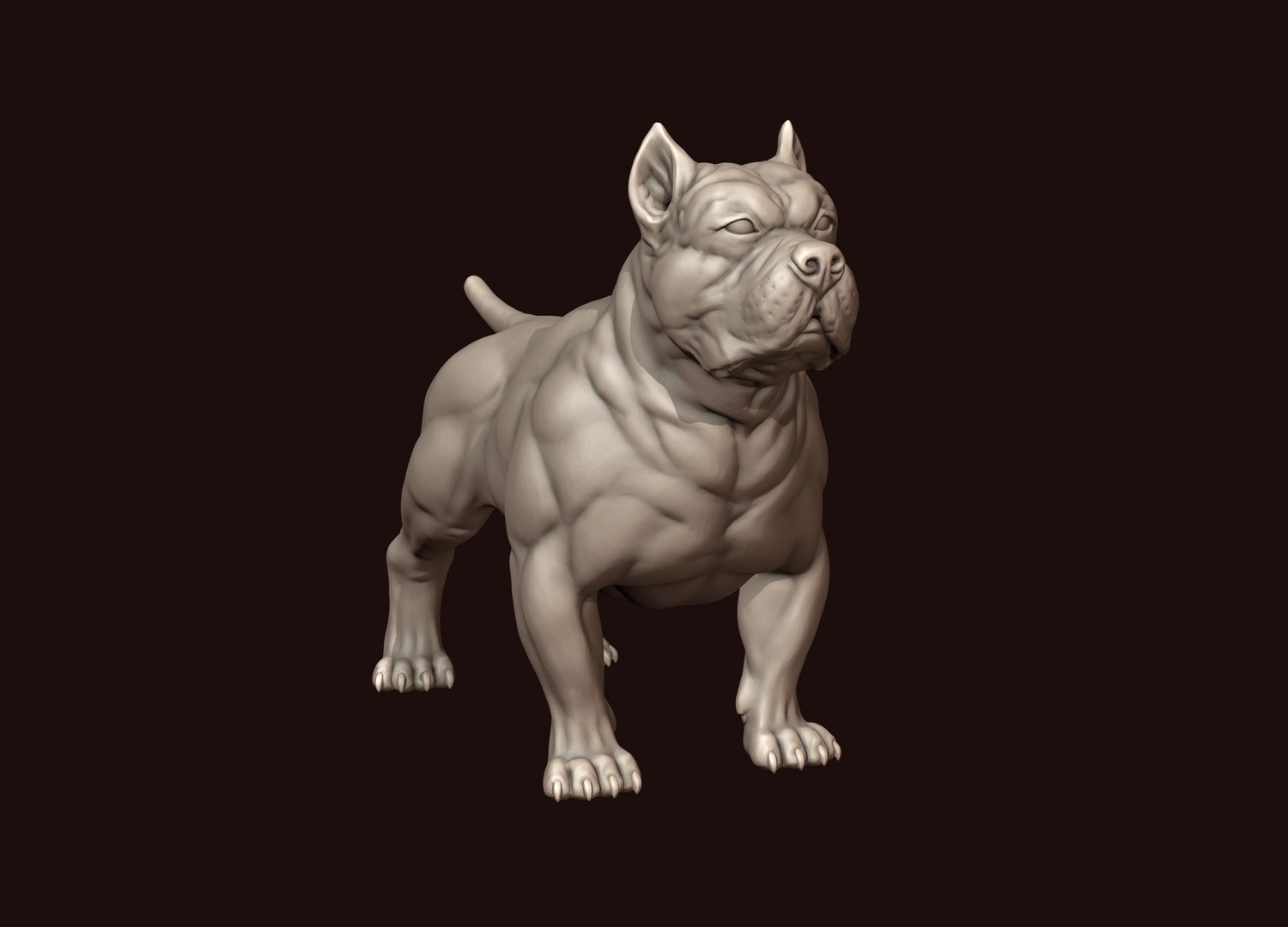 3D Model American Bully 3D Print - TurboSquid 1872334
