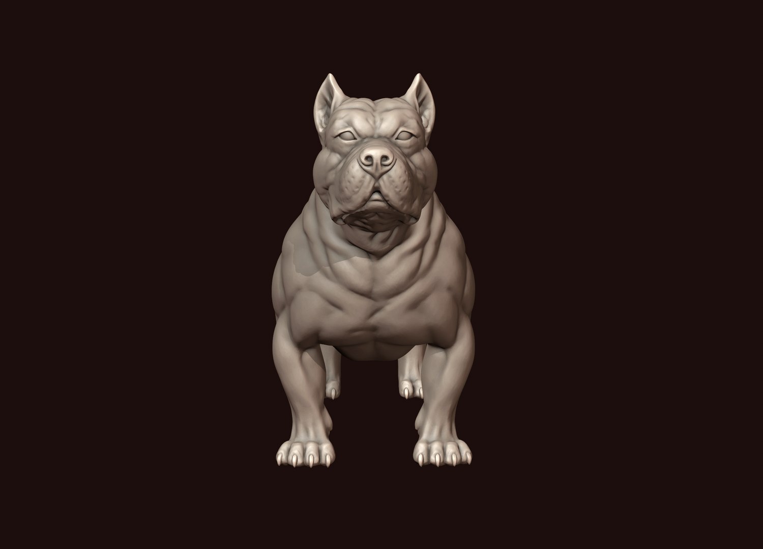 3D Model American Bully 3D Print - TurboSquid 1872334