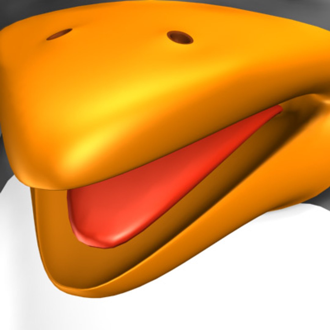 Linux Penguin 3d Model