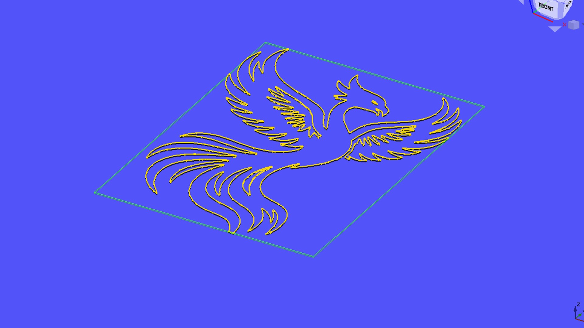 3D Phoenix Rising Wall Art Digital File For Laser Cut 3D Print SVG ...