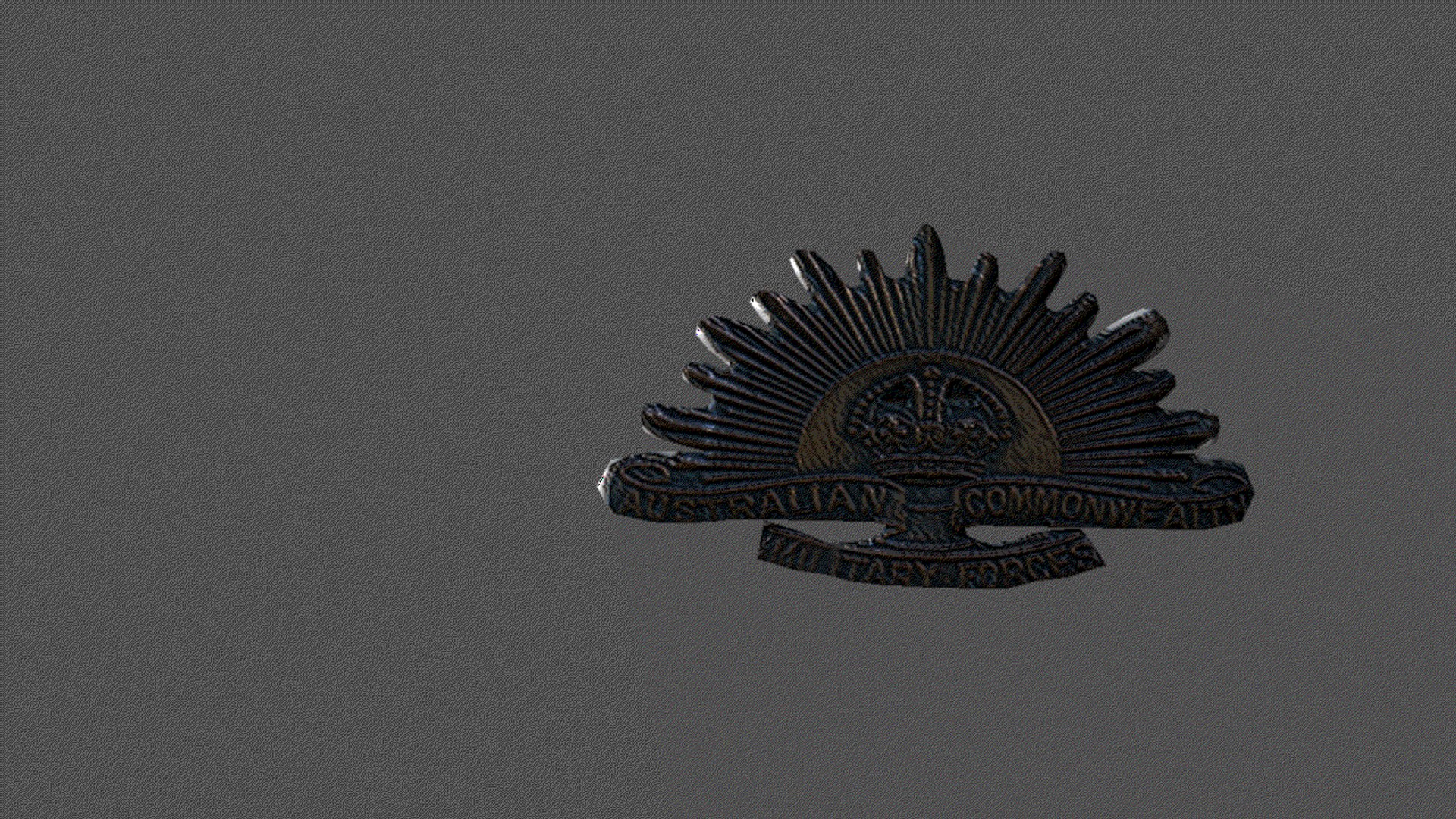 Australian Rising Sun Badge 3d Fbx