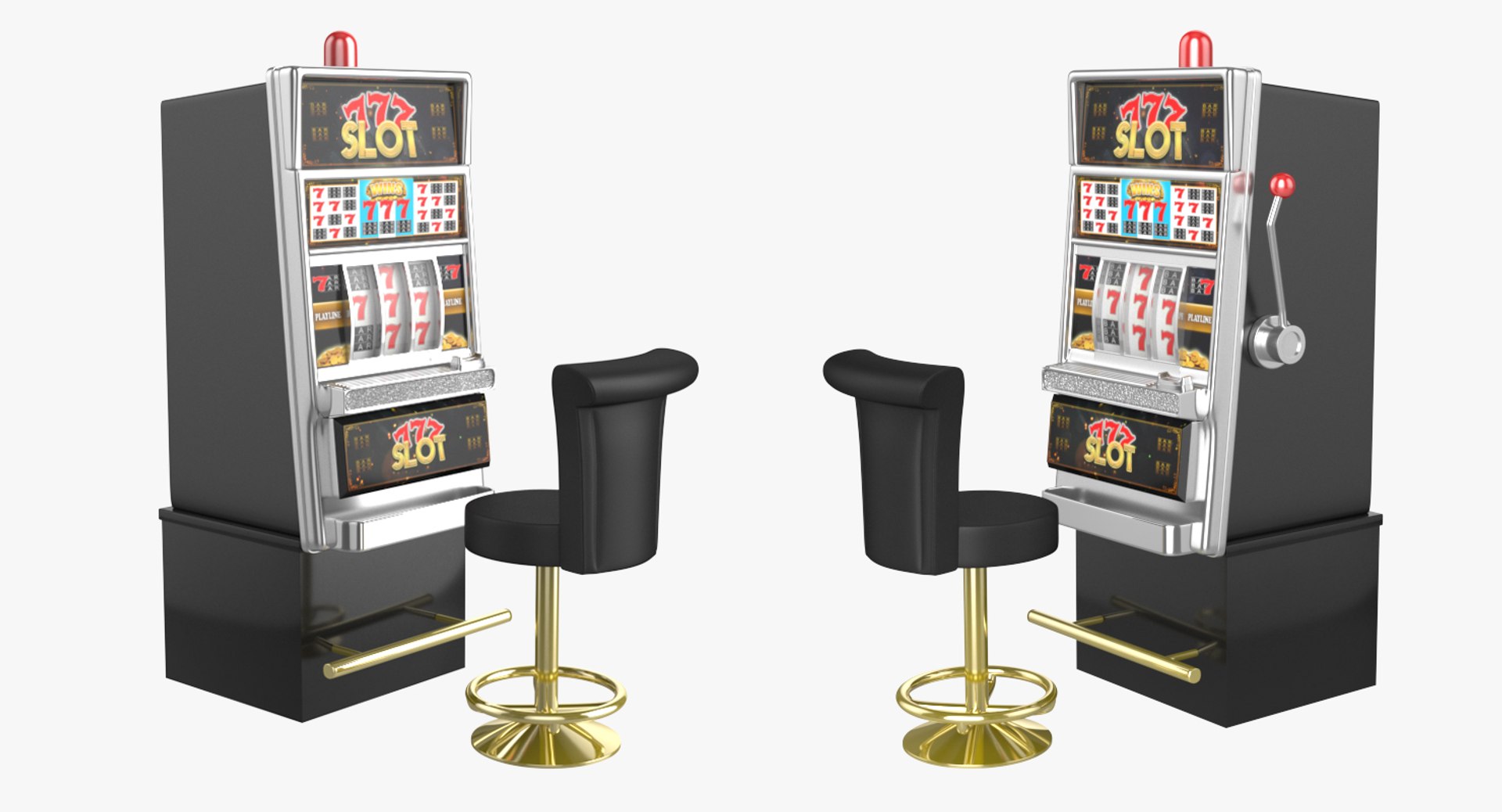 3D Slot Machine Chair - TurboSquid 1362835