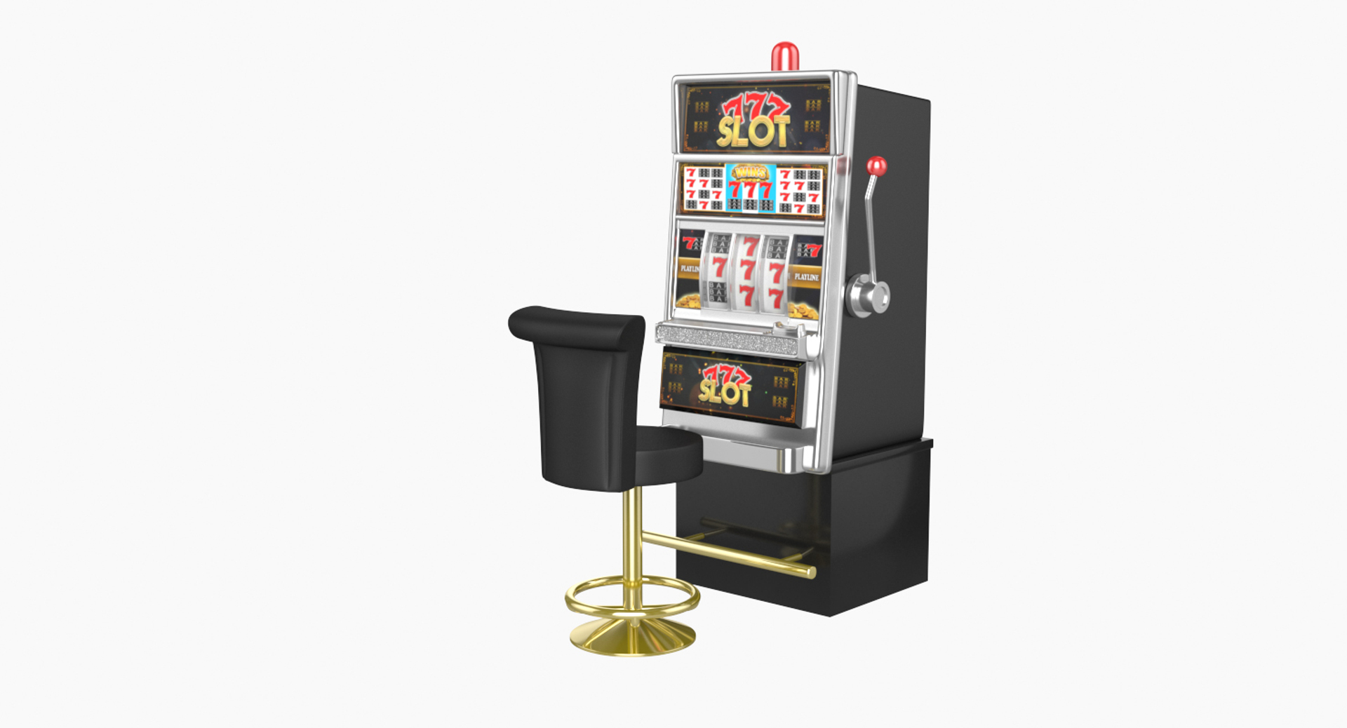 3D Slot Machine Chair - TurboSquid 1362835