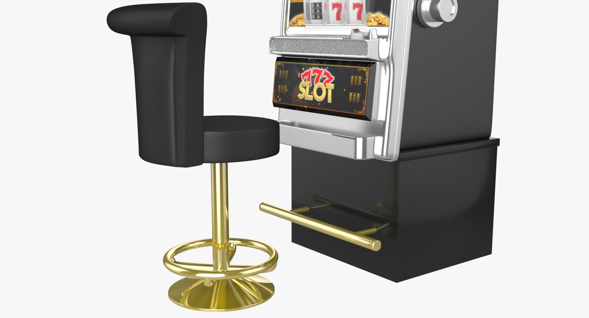 3D Slot Machine Chair - TurboSquid 1362835