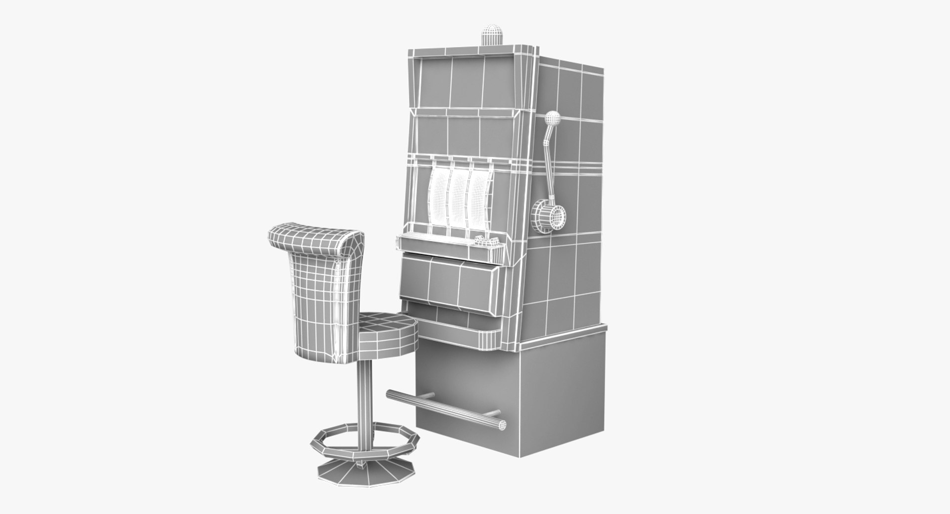 3D Slot Machine Chair - TurboSquid 1362835