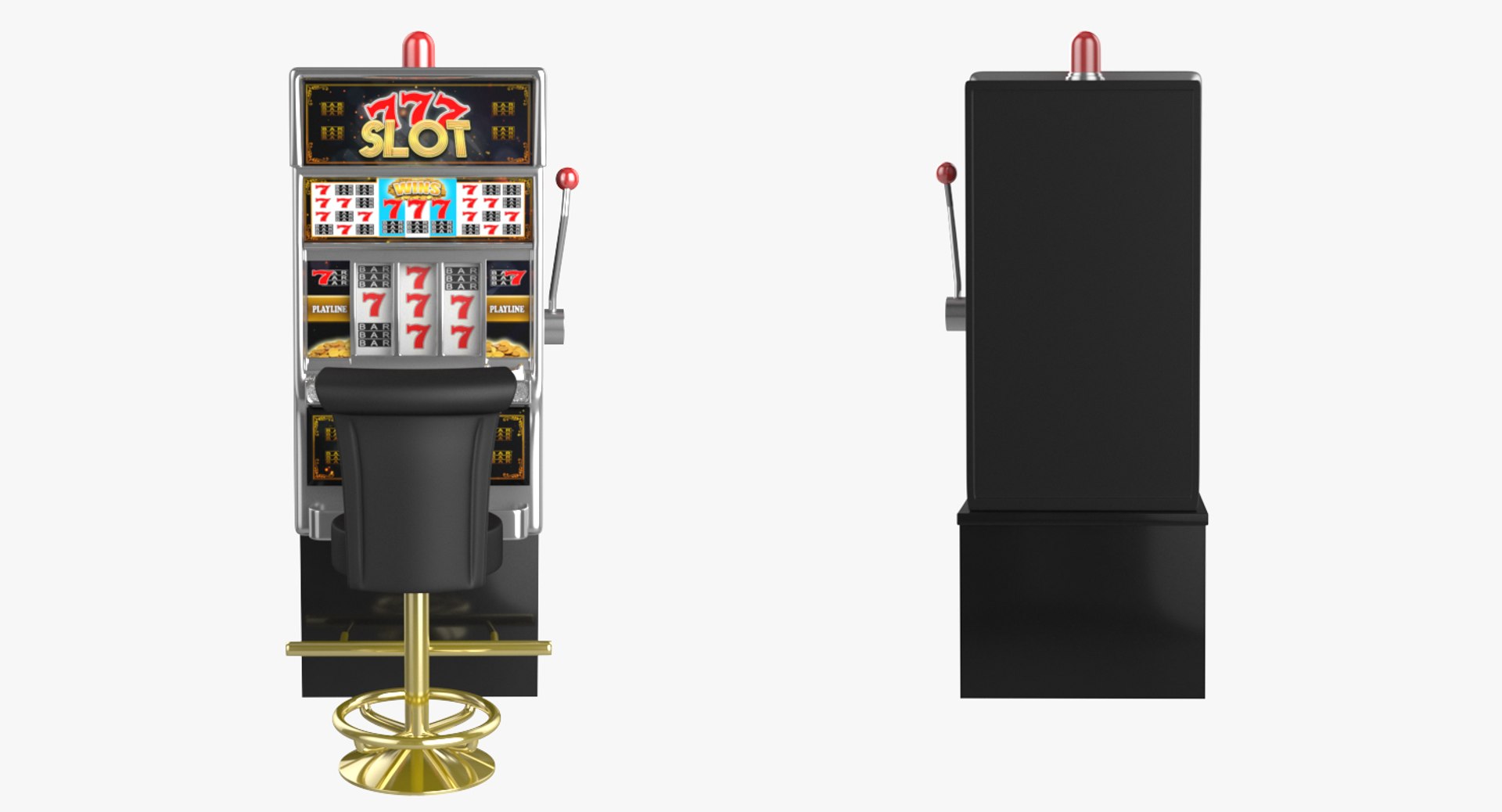 3D Slot Machine Chair - TurboSquid 1362835