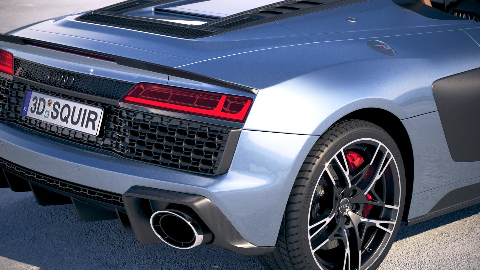 3D audi r8 2019 - TurboSquid 1352356