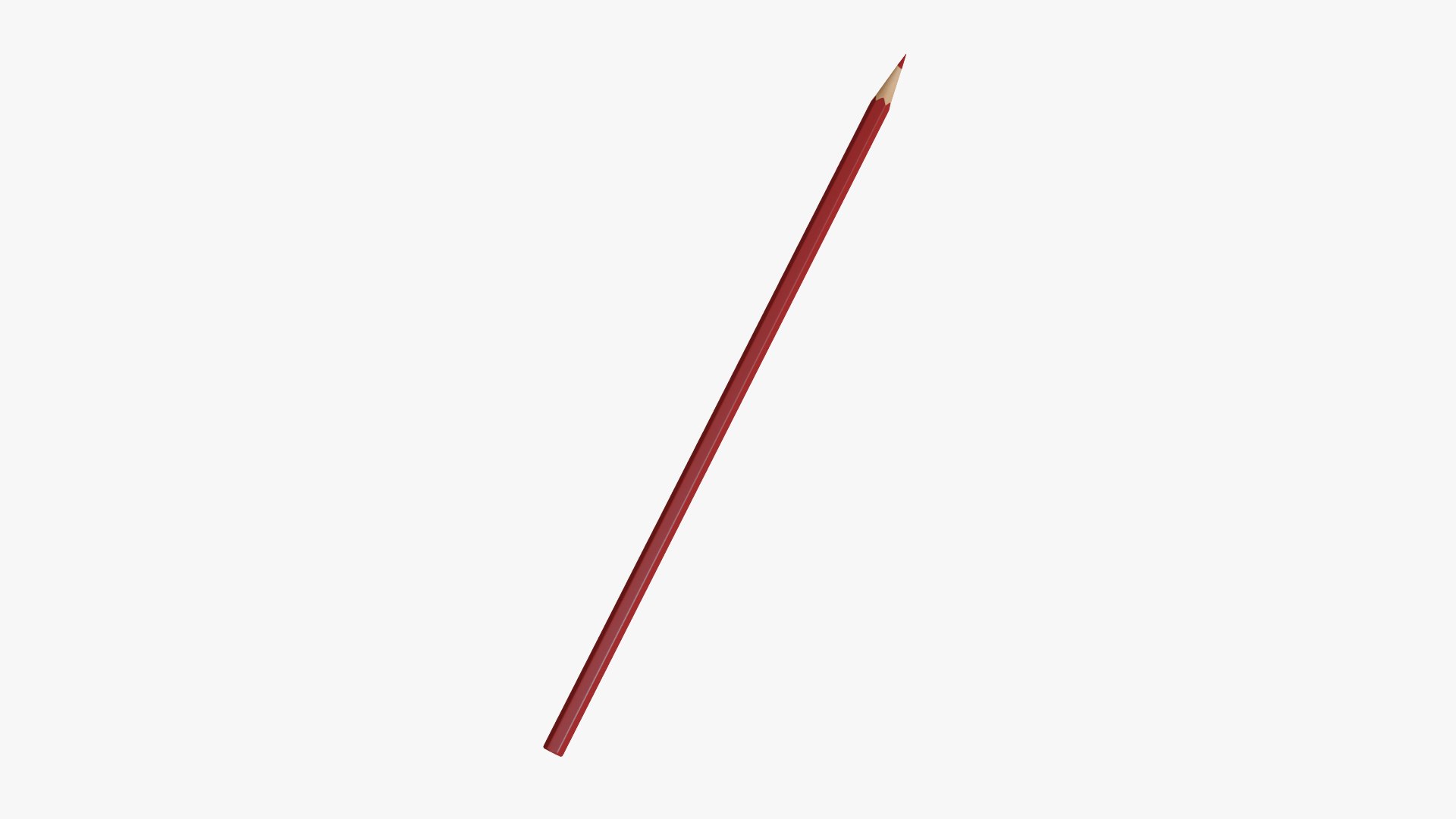 Maroon Pencil 3D Model - TurboSquid 2249201