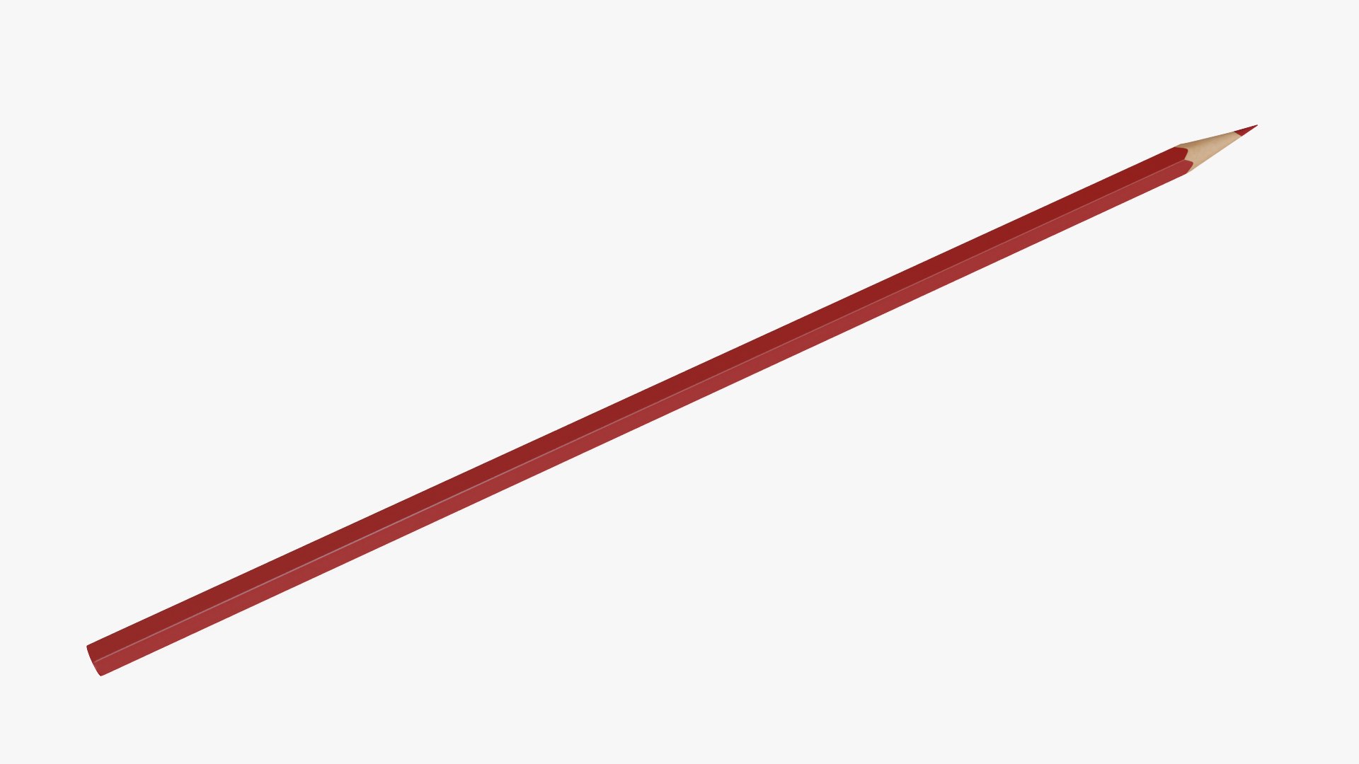 Maroon Pencil 3D Model - TurboSquid 2249201