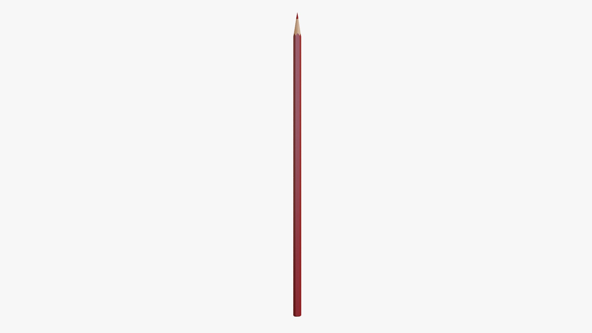 Maroon Pencil 3D Model - TurboSquid 2249201