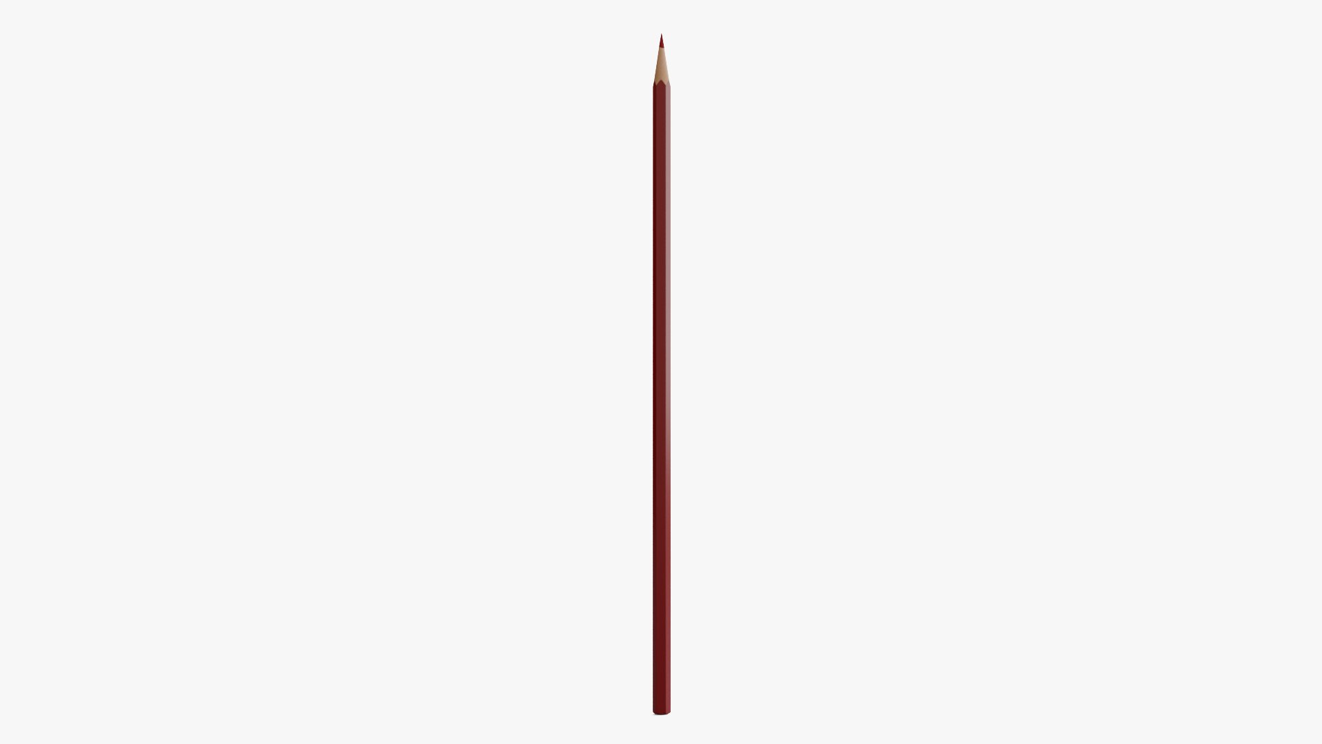 Maroon Pencil 3D Model - TurboSquid 2249201