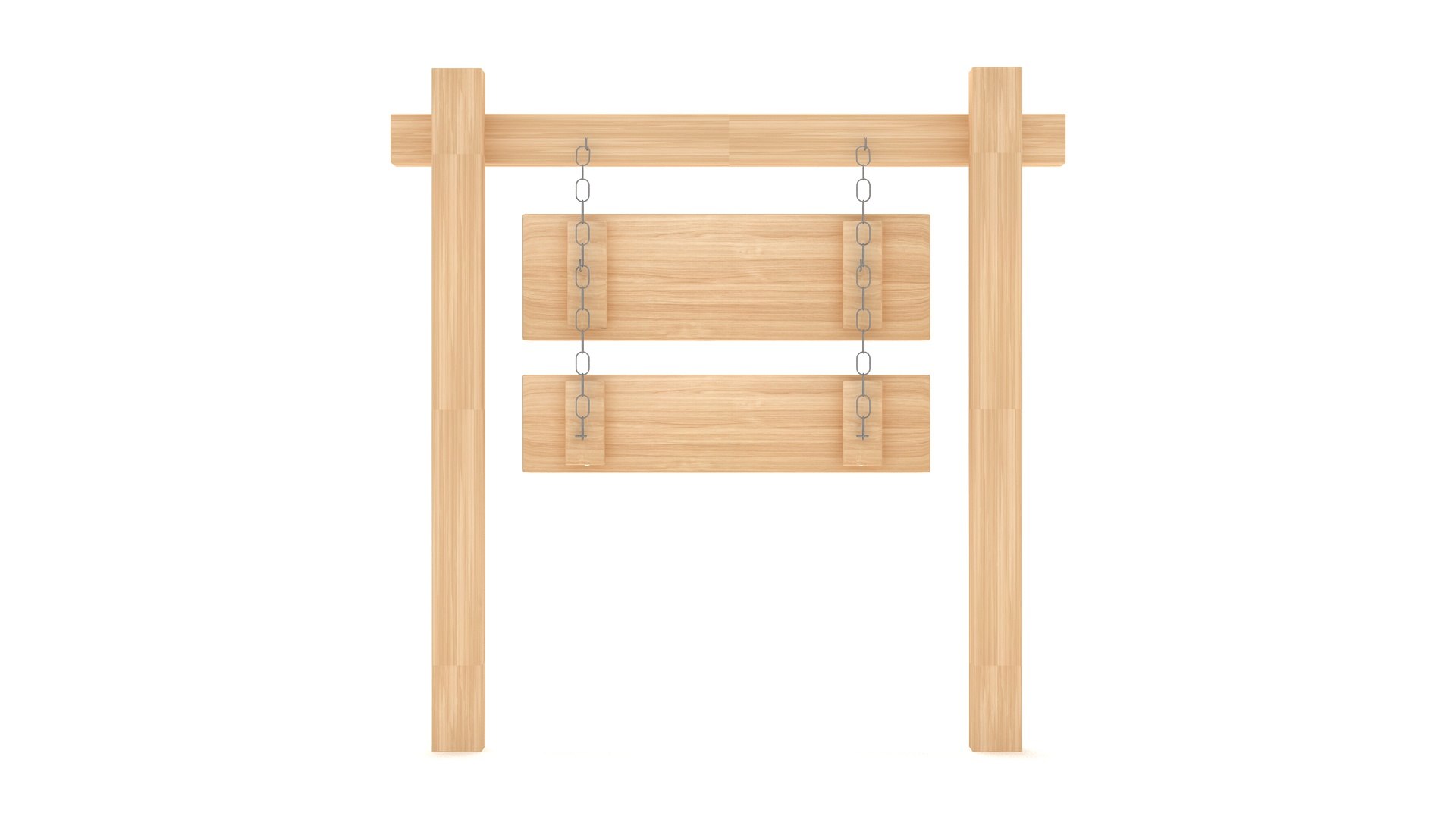 3D model Wooden Signboard - TurboSquid 2104335