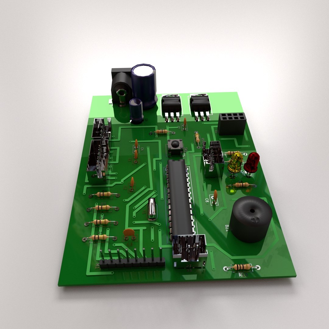 Circuit board 3D - TurboSquid 1285289