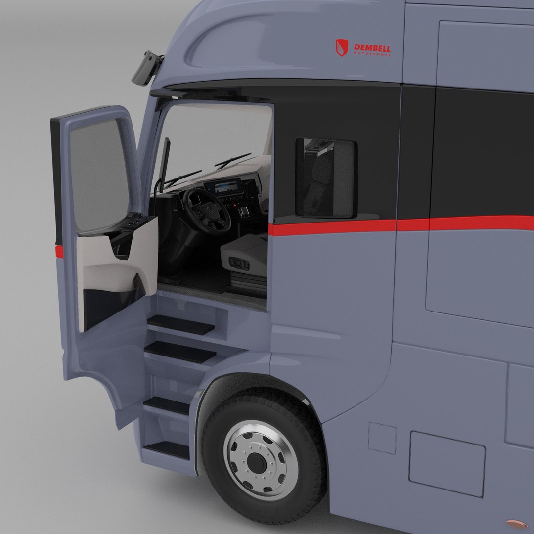 Dembell Motorhome Model M Grey-Blue Color Class A Mercedes-Benz Actros ...