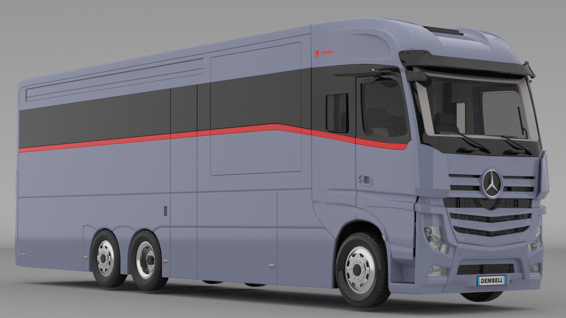 Dembell Motorhome Model M Grey-Blue Color Class A Mercedes-Benz Actros ...